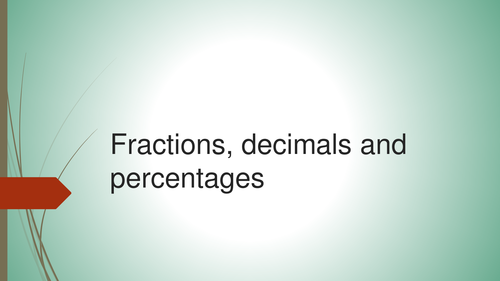 year 8 Maths Fractions, decimals and percentages | Teaching Resources