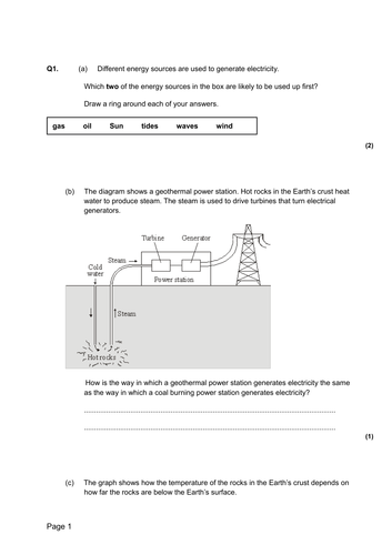 AQA Physics GCSE Energy and Efficiency - Global Energy suppliers ... AQA Physics GCSE Energy and Efficiency - Global Energy suppliers ...