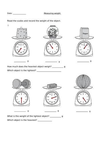 Weight | Teaching Resources