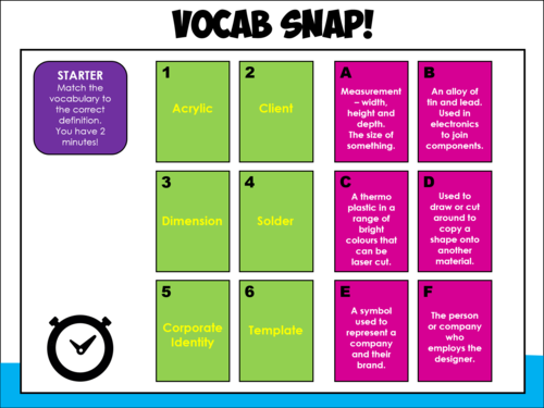 Register Recaps - Lesson Starter Activities | Teaching Resources