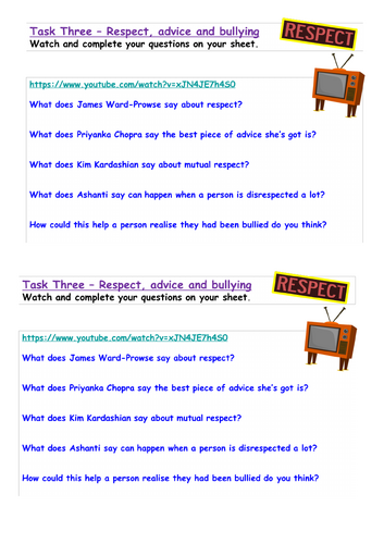 Anti-Bullying + Respect RSE | Teaching Resources