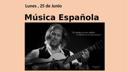 Taste lesson Y10/Y11 Spanish. La música | Teaching Resources