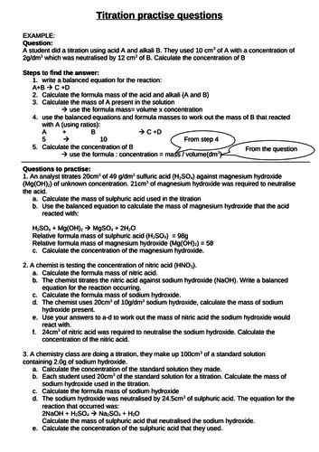 2019 AQA GCSE Chemistry Chemical Analysis | Teaching Resources