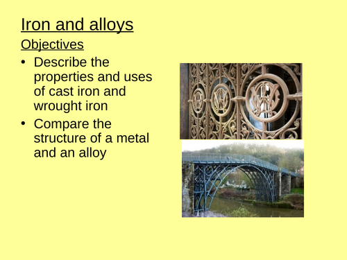 2019 AQA GCSE Chemistry Steel and Alloys | Teaching Resources