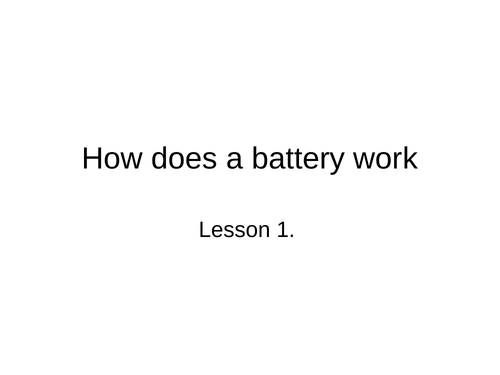 2019 AQA GCSE Chemistry Energy changes How a battery works | Teaching ...