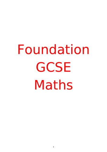 GCSE Revision Booklet and Answers | Teaching Resources