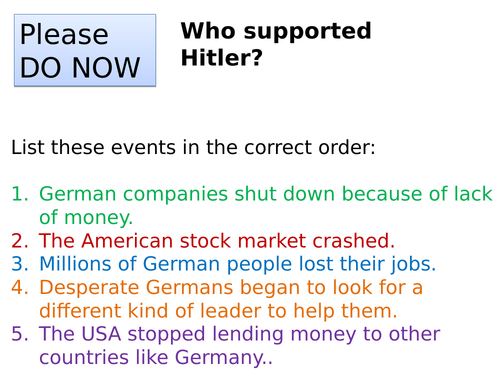 Hitler's rise to power - KS3 overview | Teaching Resources