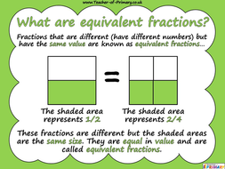 Equivalent Fractions - Year 5 | Teaching Resources