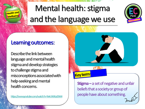 Mental Health + Mental Health Stigma | Teaching Resources