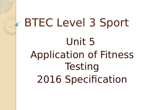 BTEC Sport Level 3 (2016 Specification) Unit 5 All learning Aims ...