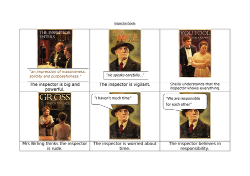 EAL resources for An Inspector Calls | Teaching Resources EAL resources for An Inspector Calls | Teaching Resources
