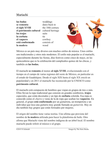 Música y Baile Lectura y Cultura: Latin Music and Dance Bundle: TOP 4 ...