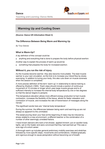GCSE/ AS A Level Safety of the Dancer Resources (3 Lessons) | Teaching ...