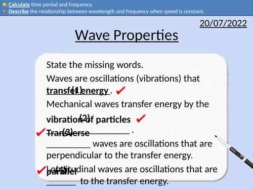 GCSE OCR Physics P5 Waves | Teaching Resources