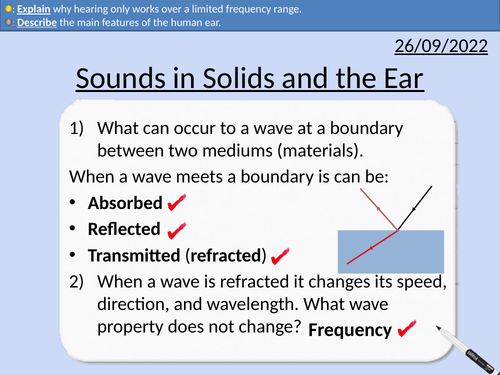 GCSE OCR Physics P5.1 Wave Behaviour | Teaching Resources