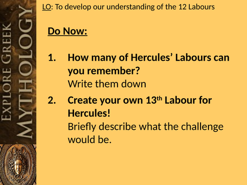 Greek Myth: Hercules | Teaching Resources