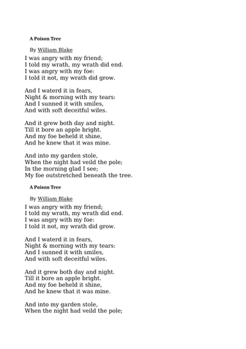 Unseen poetry Full Scheme of work AQA Literature paper 2 | Teaching ...
