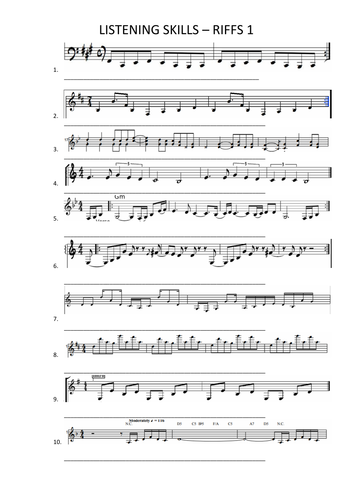 IDENTIFY THE MELODY BUNDLE | Teaching Resources