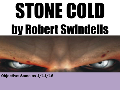 Stone Cold Full / Complete Scheme of Work | Teaching Resources