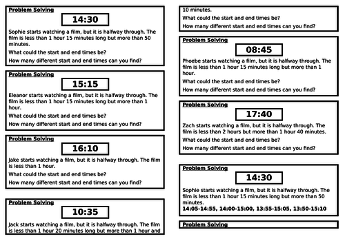 Time resources to support Summer Block 2, Year 3 | Teaching Resources