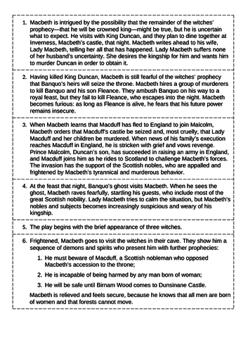 Macbeth Shakespeare- Complete scheme of work- KS3. | Teaching Resources