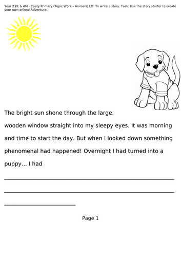 Story Writing Year 2 | Teaching Resources