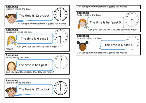 Time to half past, Summer Block 6, year 1 | Teaching Resources