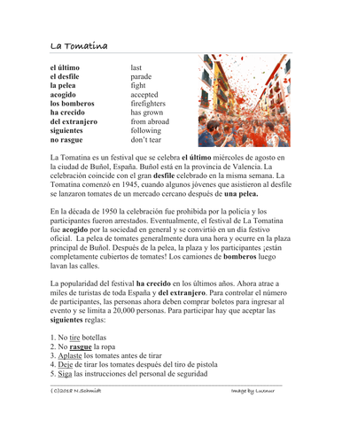 Spanish Reading Bundle: Celebrations in Spain: Top 4 Lecturas @35% off ...
