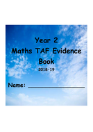Year 2 Maths TAF Evidence Book 2018-19 | Teaching Resources