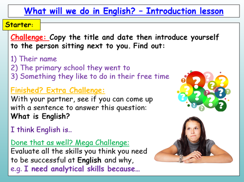 Back To School - Back To School English Introduction Lesson | Teaching ...
