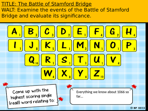The Battle of Stamford Bridge (Anglo-Saxon and Norman England (Edexcel ...