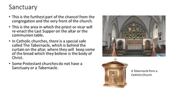 Card Sort: Key Features of a Church | Teaching Resources