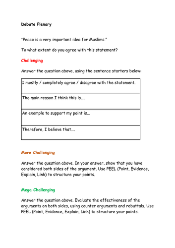 Religion and Conflict Unit | Teaching Resources