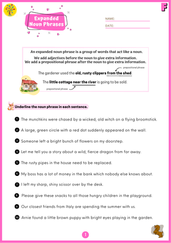 Noun Phrases | Teaching Resources