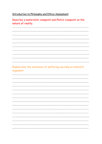 Religious Philosophy Unit | Teaching Resources