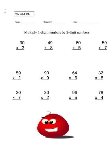 Multiplication/Word problems pack for primary | Teaching Resources