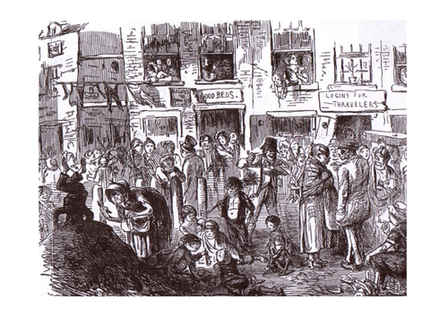 What were conditions like in industrial towns? | Teaching Resources