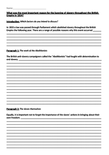 Abolition of Slavery | Teaching Resources