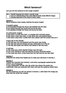 2x Which Sentence Worksheet Language Analysis GCSE Homework | Teaching ...