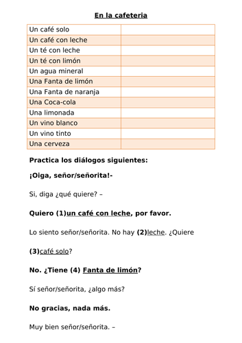 En my ciudad y las tiendas (en la cafetería y la tienda de recuerdo ...