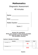 Key Stage 3 Diagnostic Assessment | Teaching Resources