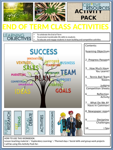 Activity Pack - End of Year | Teaching Resources