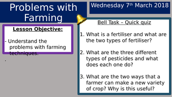 Exploring Science- Farming Problems | Teaching Resources