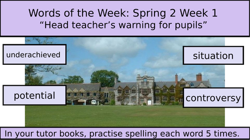 Whole-School Spelling Unit | Teaching Resources