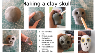 Making a basic clay skull - step by step | Teaching Resources
