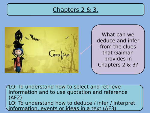 Coraline by Neil Gaiman complete scheme of work. | Teaching Resources