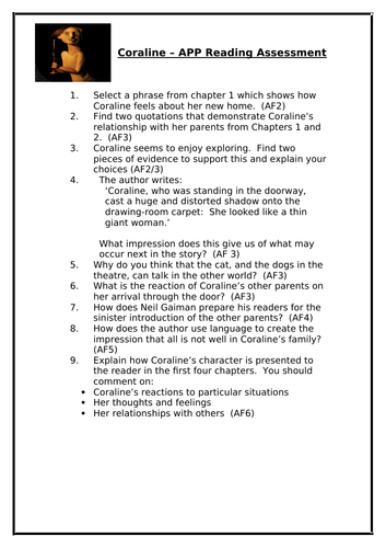 Coraline by Neil Gaiman complete scheme of work. | Teaching Resources