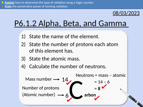 GCSE OCR Physics: P6 Radiation | Teaching Resources