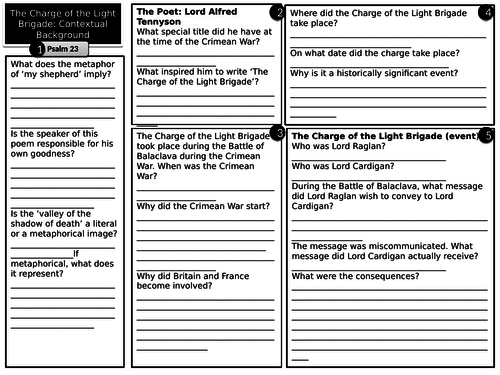 The Charge of the Light Brigade | Teaching Resources