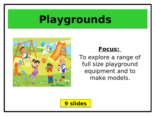 Year 1 DT Unit of Work - PLAYGROUNDS | Teaching Resources